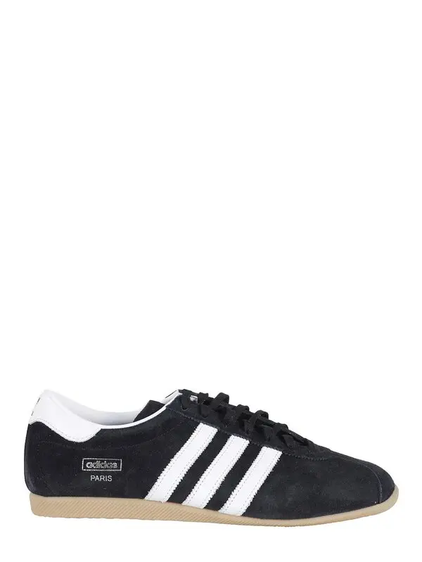 ADIDAS ORIGINALS Paris Suede Lace-up Sneakers - Black