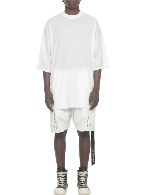 Rick Owens Cotton Oversized T-shirt - White 1