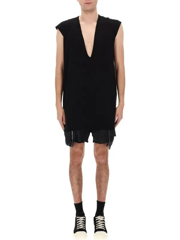 Rick Owens Cotton Oversized T-shirt - Black