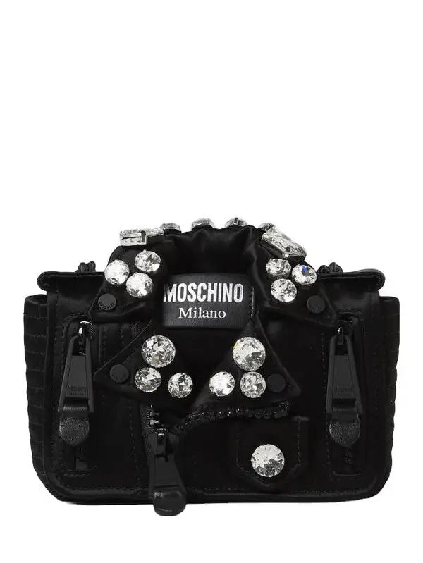 Moschino Embellished Mini Bag - Silver