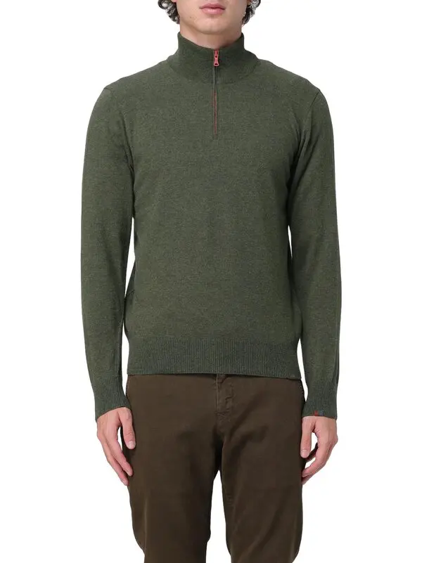 Paul & Shark Quarter Zip Jumper - Green