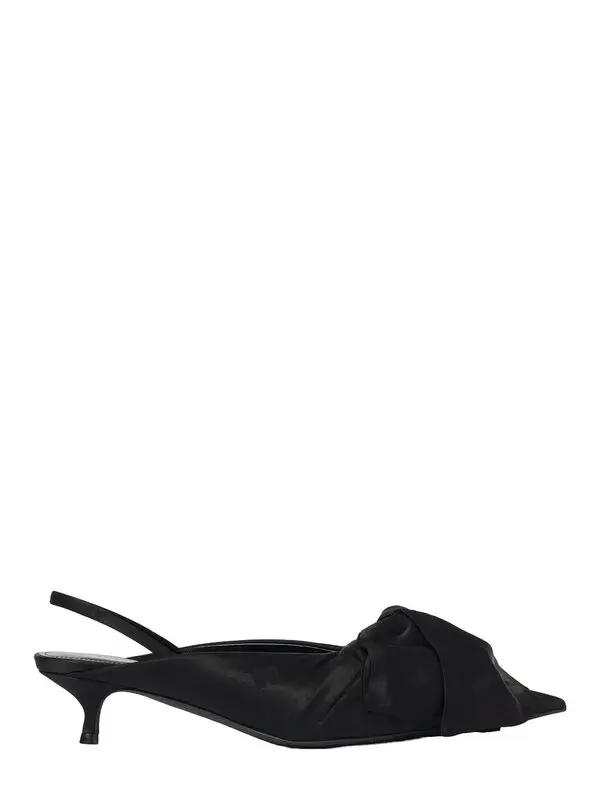 Balenciaga Slingback Court Shoes - Black