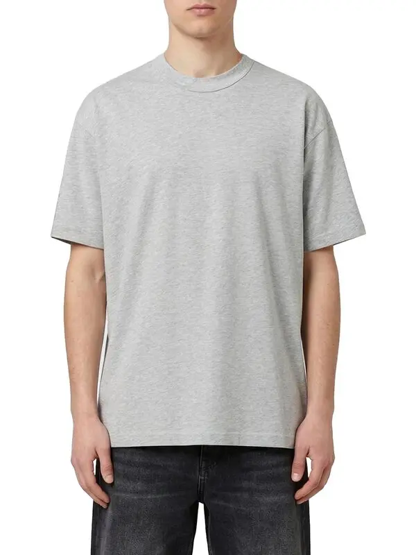 Comme Des Garçons Relaxed Fit Cotton T-shirt With Contrast Logo - Grey