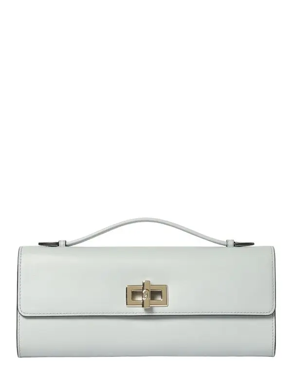 Furla Clara Leather Clutch - Blue