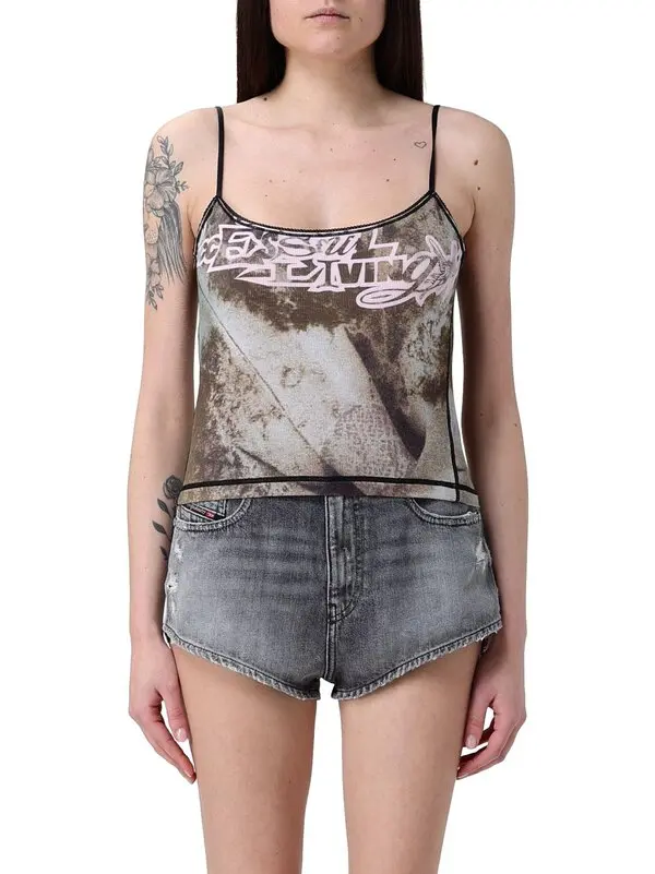 DIESEL® T-uca Viscose Tank Top - Red