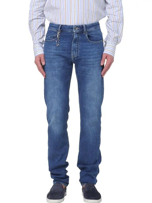Paul & Shark Five-pocket Skinny Jeans - Gnawed Blue