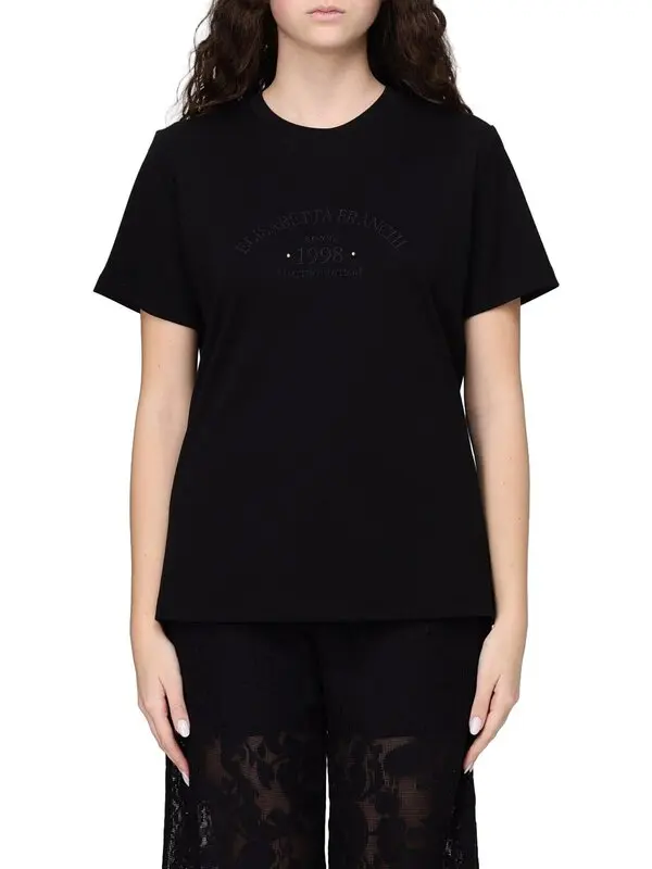 Elisabetta Franchi Cotton T-shirt - Black