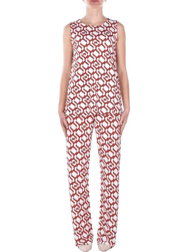 Max Mara Graphic Print Jersey Trousers - Multicolor