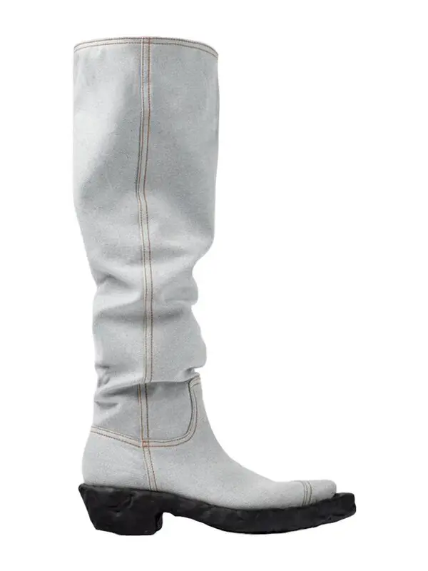 Camper Knee High Boots - Blue