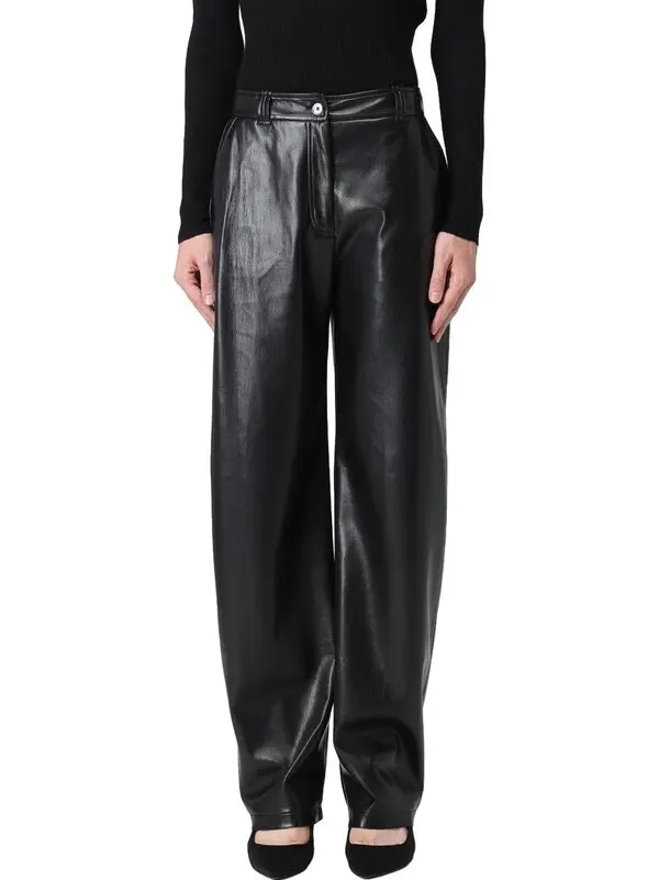 Pinko Tailored Wide Leg Trousers - Black