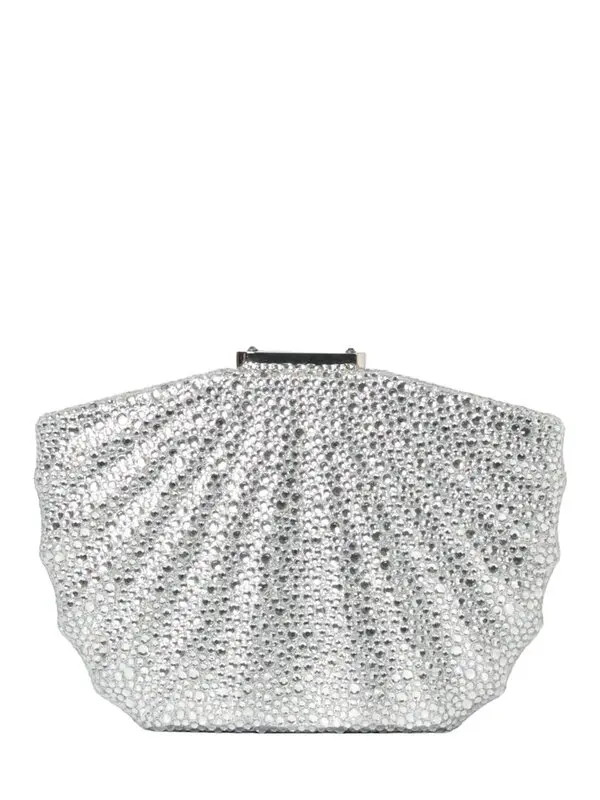 TWENTY FOURHAITCH Bonita Crystal Clutch - Silver