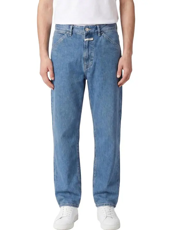 Closed Shoreham Wide Leg Jeans In Recycled Cotton Denim - Blue