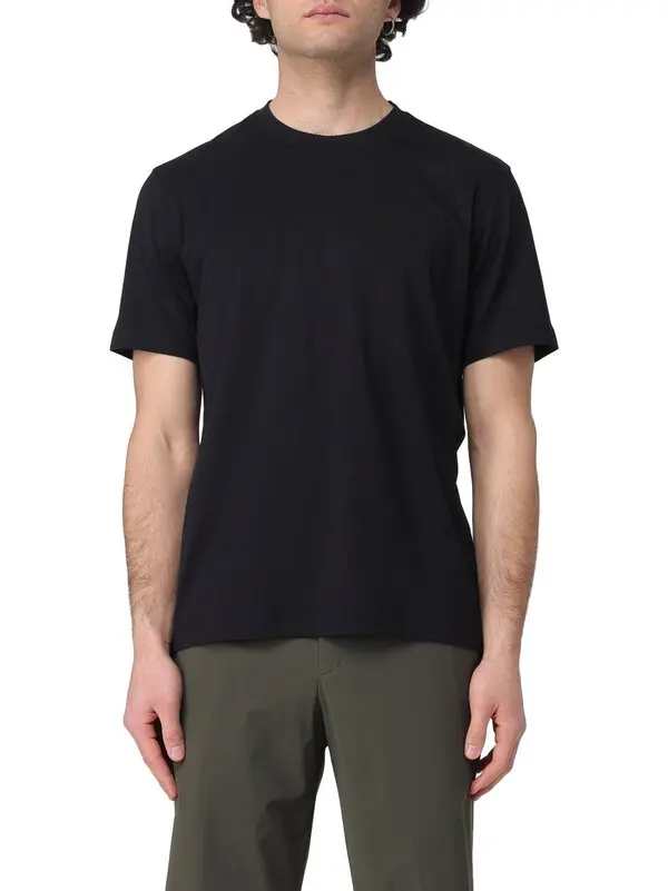 ZANONE Basic Cotton And Silk T-shirt - Black