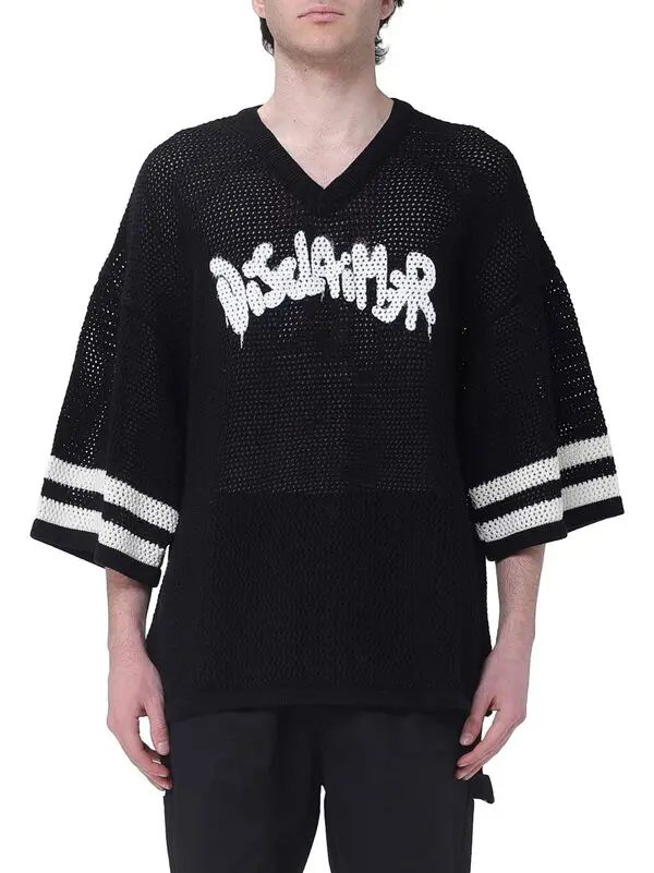 DISCLAIMER Perforated Cotton Knit - Black