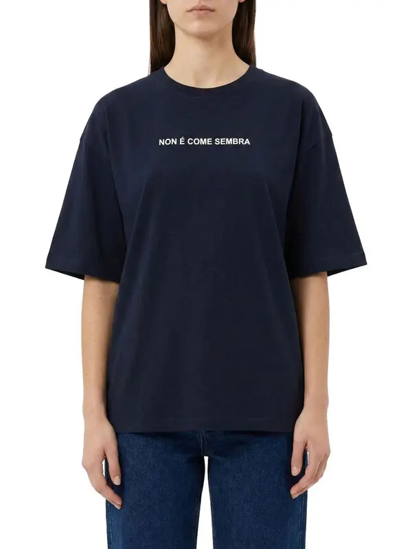 Aspesi Cotton T-shirt With Logo - Blue