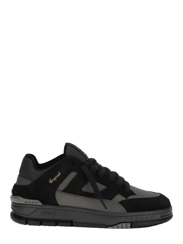 Axel Arigato Area Lo Fluffy Leather Sneakers - Black