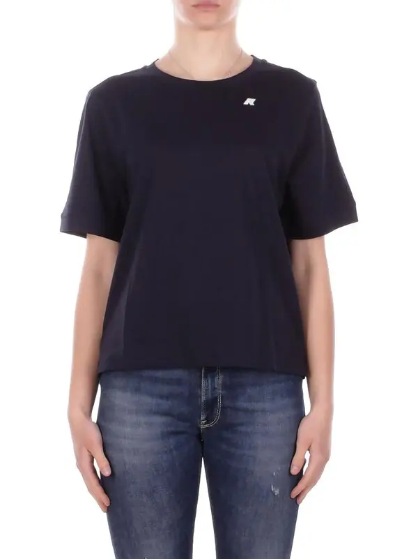 K-WAY Boxy Cotton T-shirt - Blue