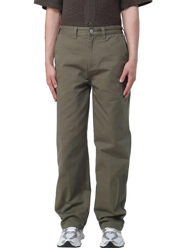 Obey Cotton Wide-leg Pants - Green
