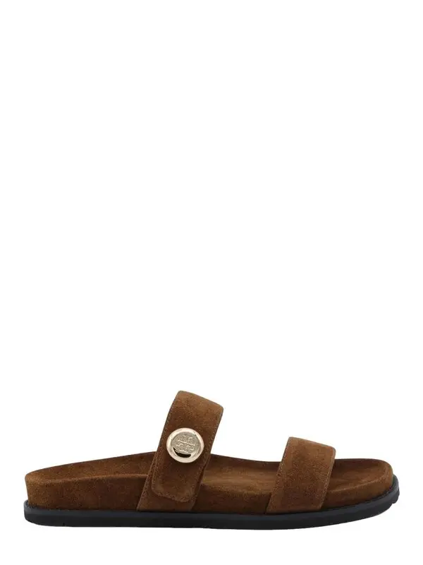 Tory Burch Romy Suede Sandal - Brown