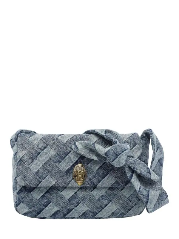 Kurt Geiger Kensington Woven Shoulder Bag - Denim
