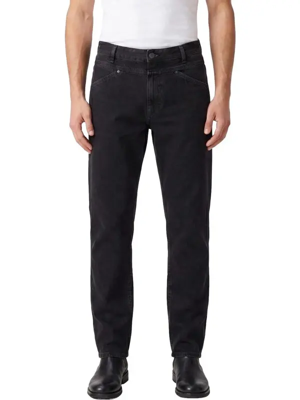 Closed X-lent Tapered Fit Jeans In Five-pocket Cotton Denim - Black