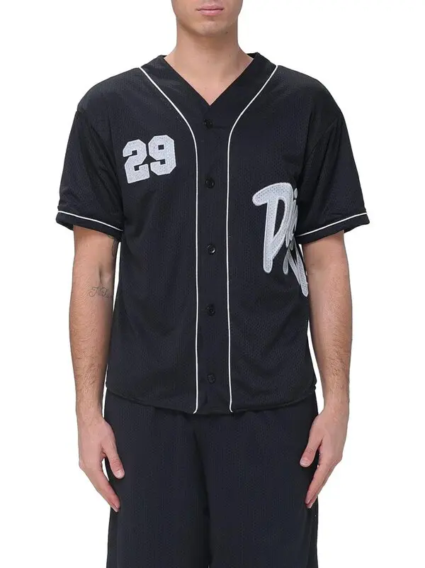 DISCLAIMER Mesh Logo Shirt - Black