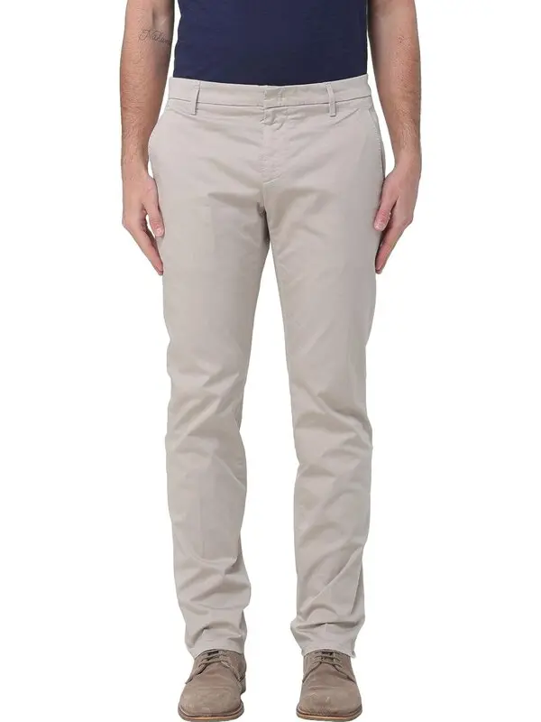 DONDUP Twill Chino Trousers - Ecru