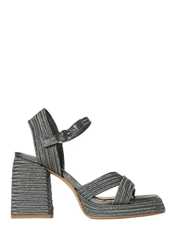 CastaÑer Woven Jute Sandals - Grey