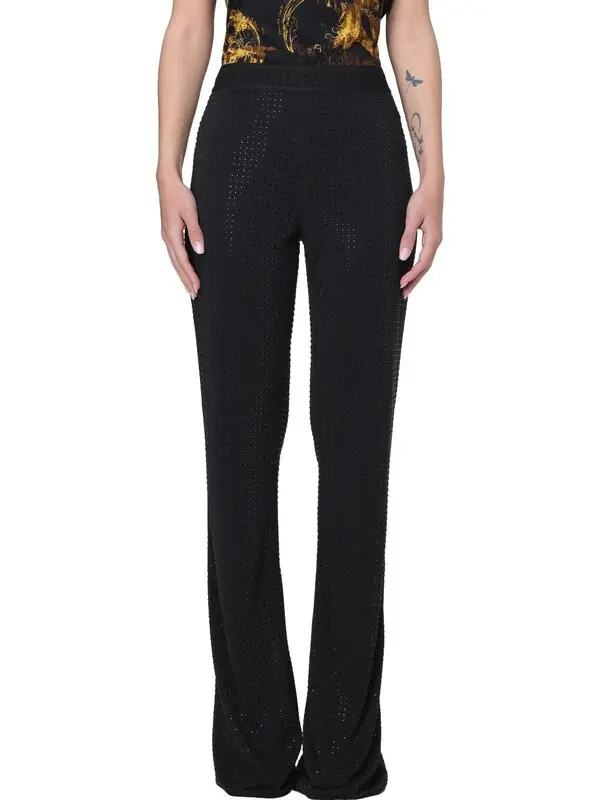 Versace Embellished Trousers - Black