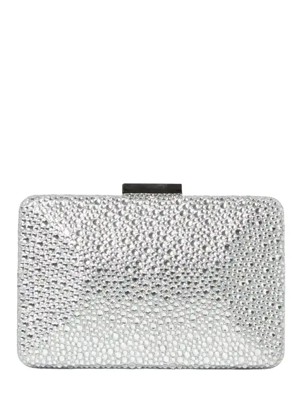 TWENTY FOURHAITCH Niger Crystal Clutch - Silver