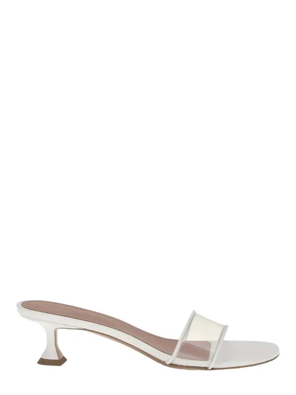 Amina Muaddi Andreea Pvc Mule Sandals - Transparent