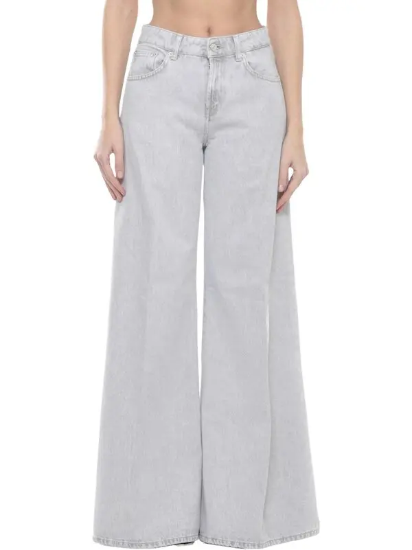 DONDUP Flare Cotton Denim Jeans - Grey