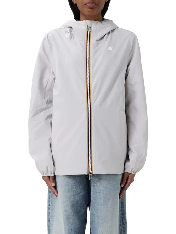 K-WAY Marguerite Technical Fabric Jacket - Grey