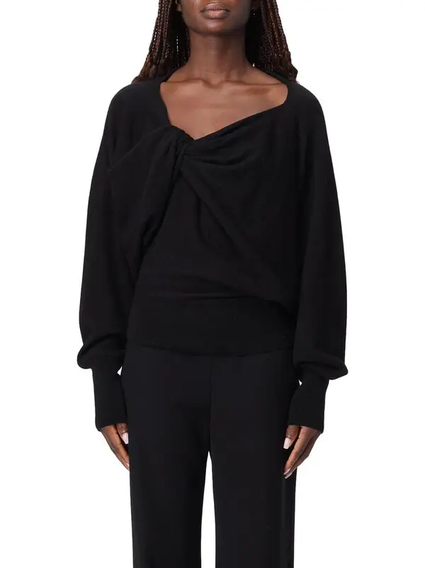 Alberta Ferretti Twist Detail Jumper - Black