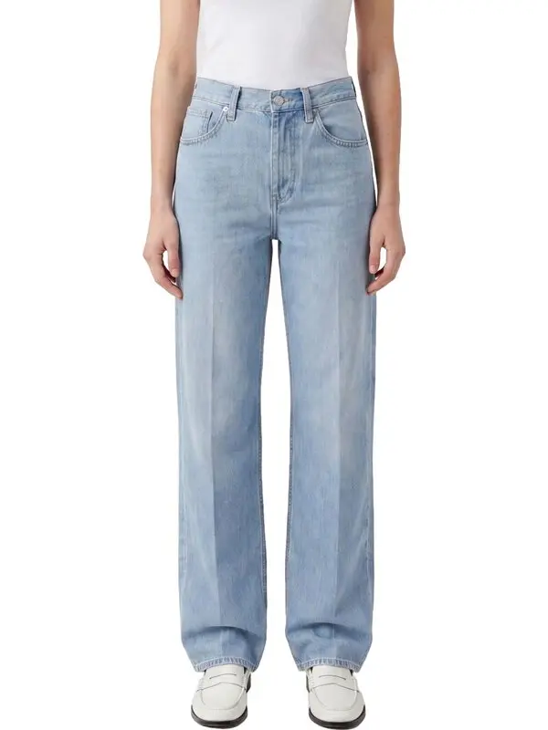 DONDUP High Rise Wide Leg Jeans - Blue