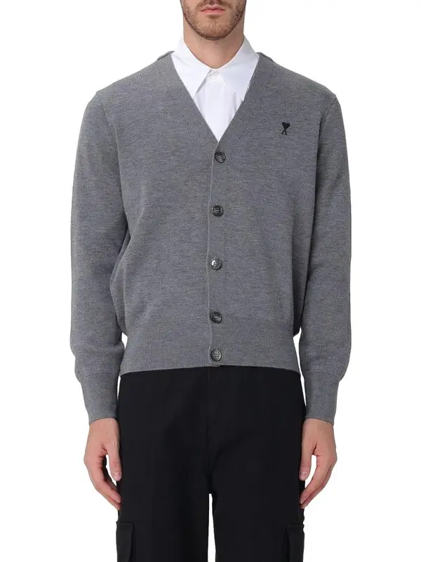 AMI Paris Jumper Colour - Grey