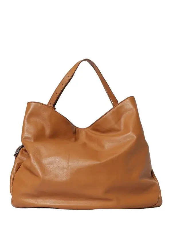 VIC MATIE Smooth Calf Leather Bag - Brown