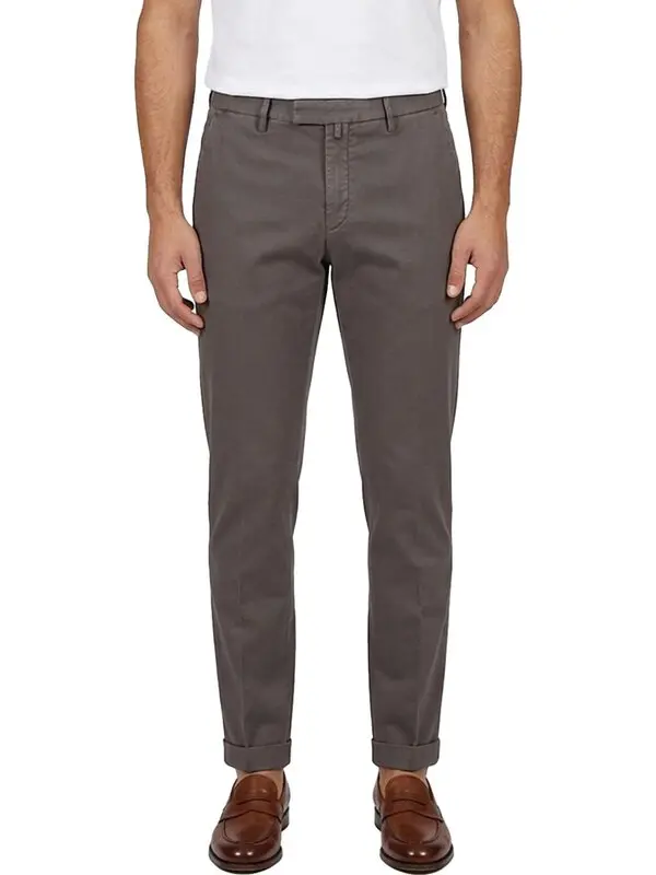 BRIGLIA 1949 Cotton Chino Trousers - Dark