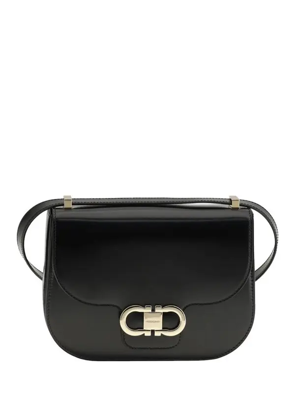 FERRAGAMO Gancini Mini Bag - Black