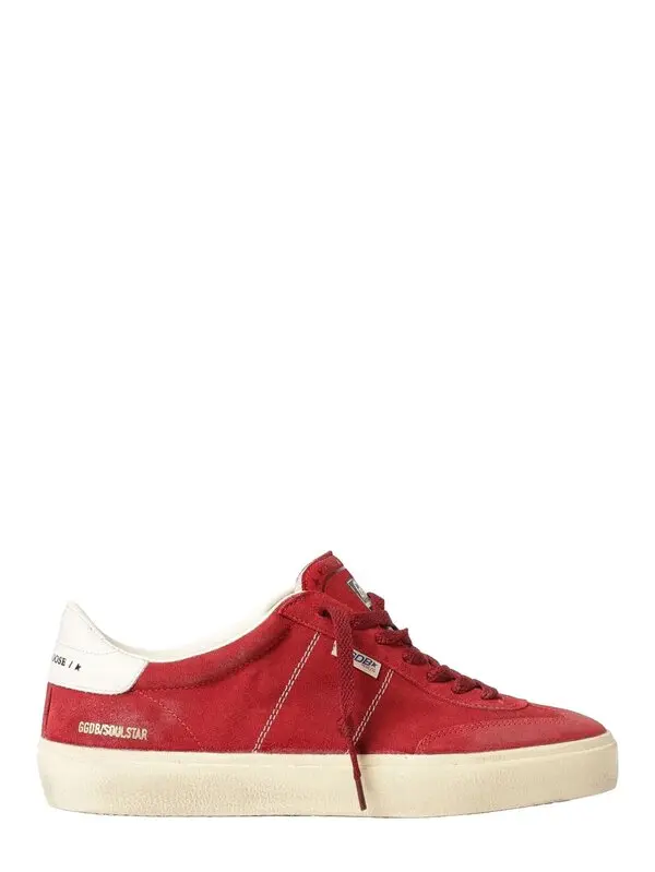GOLDEN GOOSE Soul Star Suede Sneakers - Red