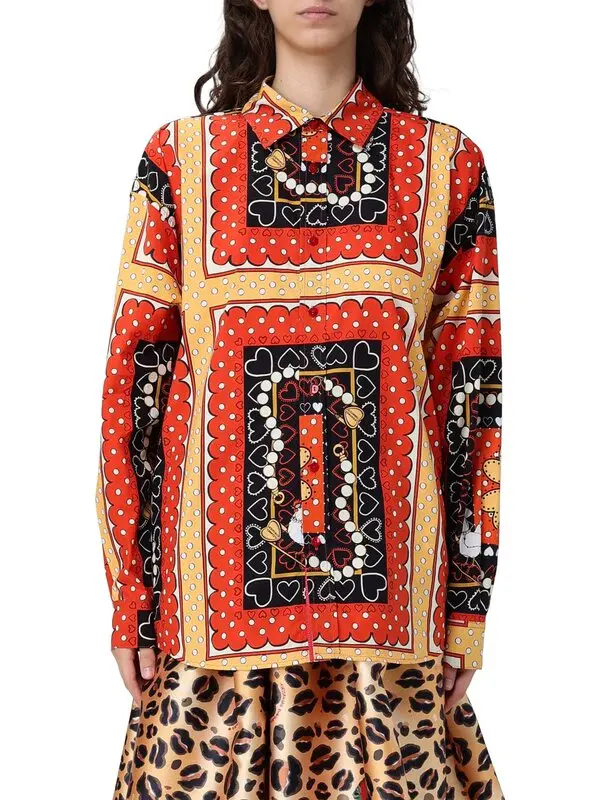 ALESSANDRO ENRIQUEZ Printed Cotton Shirt - Red