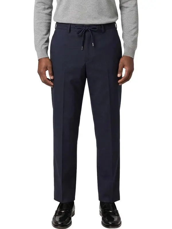 BRIGLIA 1949 Wool Drawstring Trousers - Blue