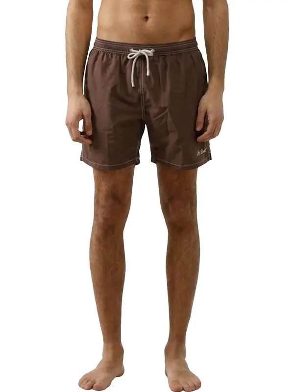 MC2 SAINT BARTH Checked Nylon Swim Shorts - Dark