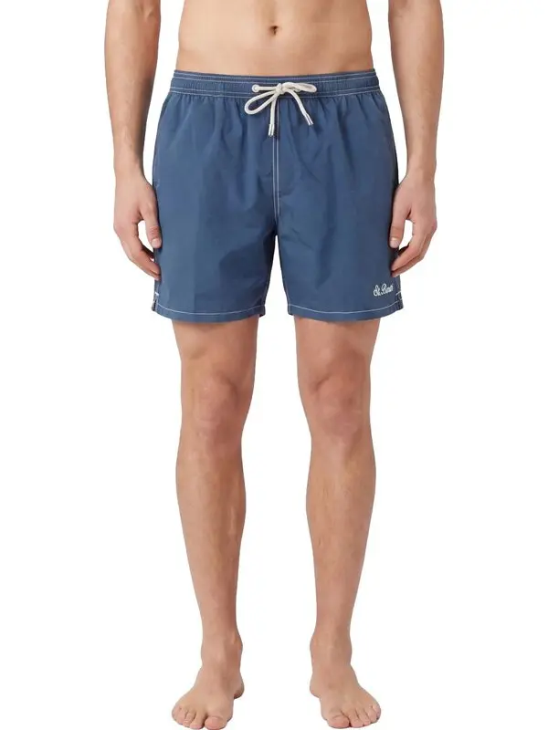 MC2 SAINT BARTH Checked Nylon Swim Shorts - Navy