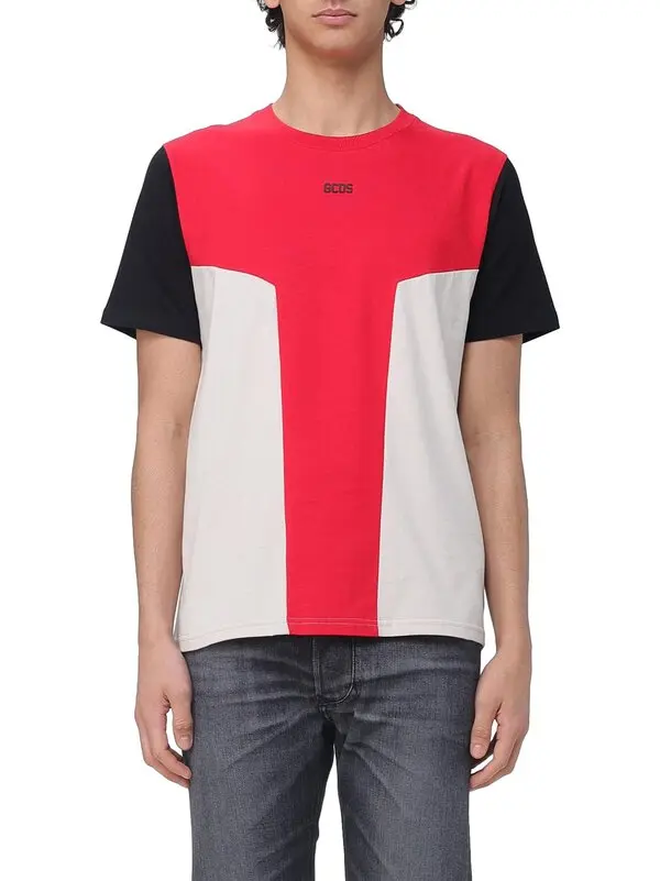 Gcds Cotton T-shirt With Logo - Red
