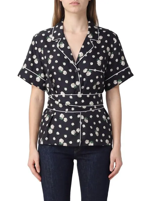 Dolce & Gabbana Silk Floral Pajama Style Shirt - Multicolor