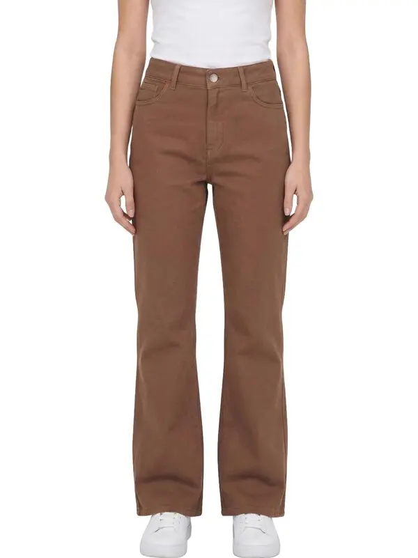 Federica Tosi Flared 5 Pocket Jeans - Brown