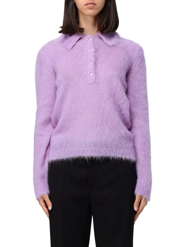 Chloé Polo Shirt" Knit Top - Lavander