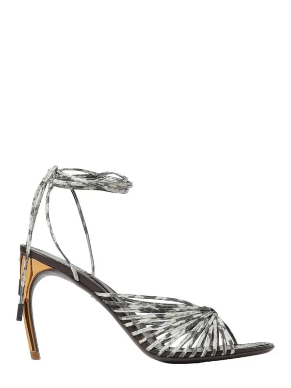 FERRAGAMO Heeled Sandals - Grey