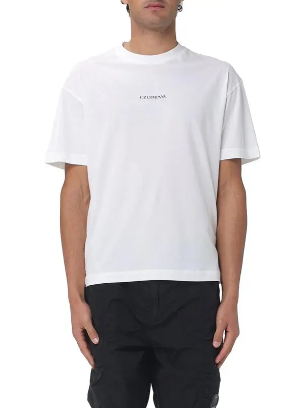 C.P. COMPANY Cotton T-shirt With Logo - White